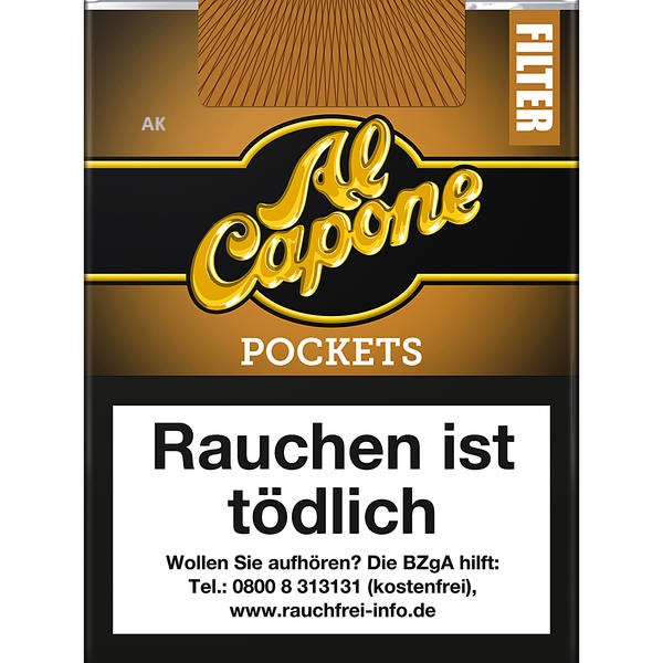 Al Capone AC Pockets Gold Filter | AL CAPONE | CIGARILLOS VON A - B ...