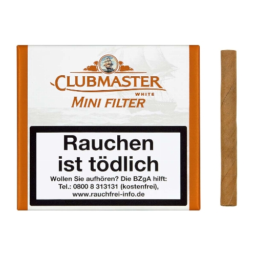 Clubmaster Mini Filter White | CLUBMASTER | CIGARILLOS VON C - D ...