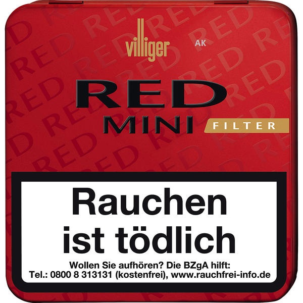 Villiger Red Filter | VILLIGER MINI | CIGARILLOS VON U - V | CIGARILLOS ...